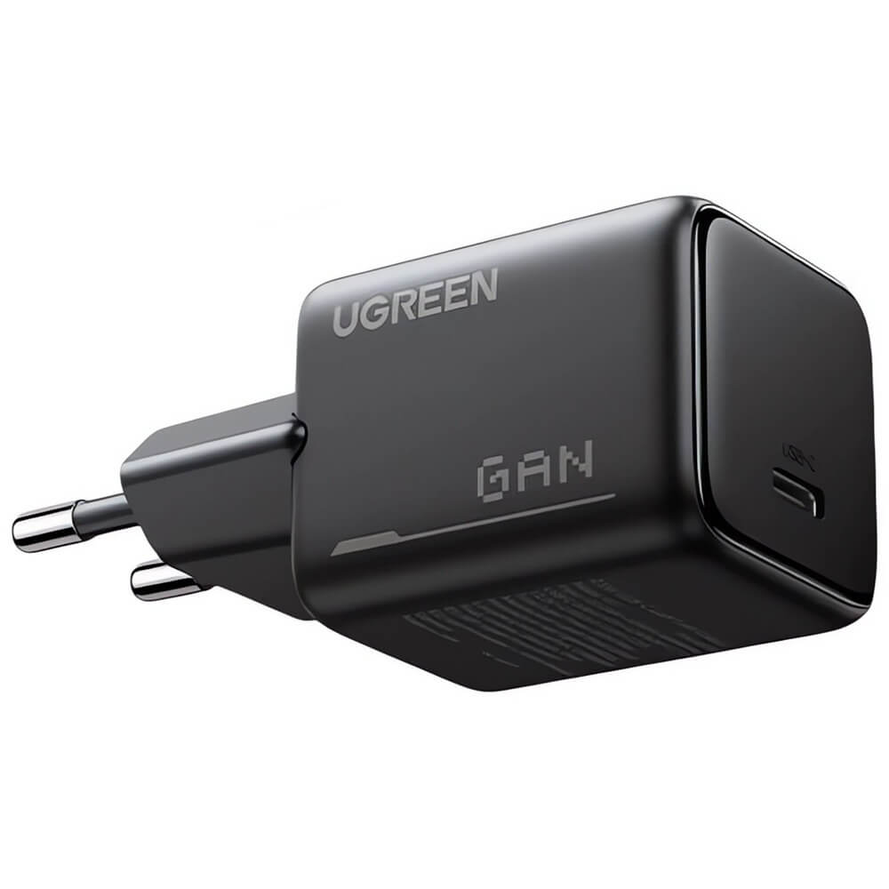 شاحن UGREEN السريع بقوة 25 واط بمنفذ USB-C بتقنية GaN، إصدار الاتحاد ا ...